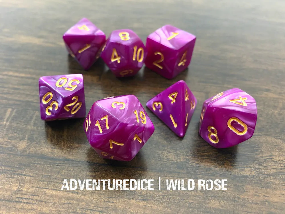 Wild Rose Dice Set – Dice Hollow Games and Hobbies