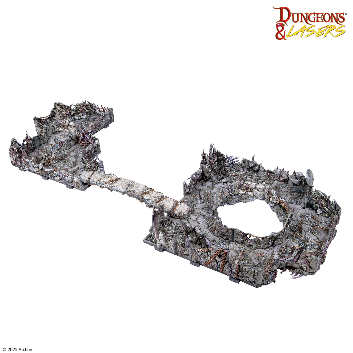 Dungeons and Lasers: Demonic Caves (Pre-Painted Prisma Cast Terrain ...