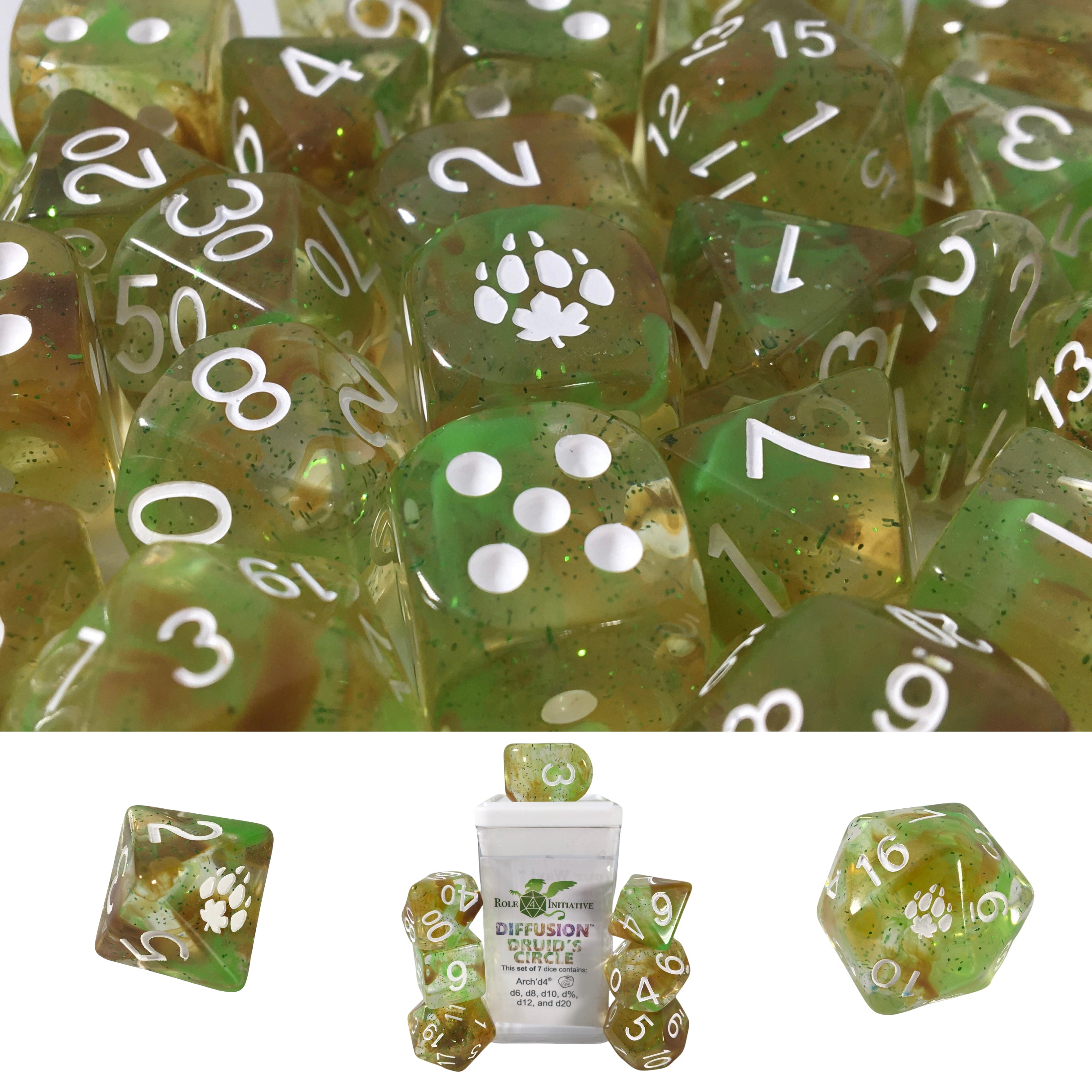 Diffusion Dice: Druid's Circle (Special) – Dice Hollow Games and Hobbies