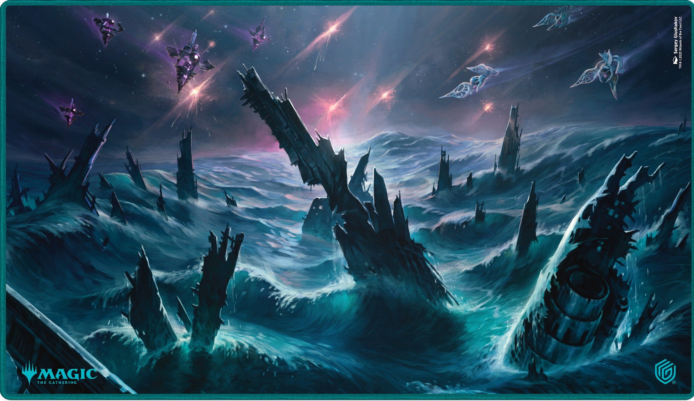 UG Playmat- MTG Edge of Eternities V2 – Dice Hollow Games and Hobbies
