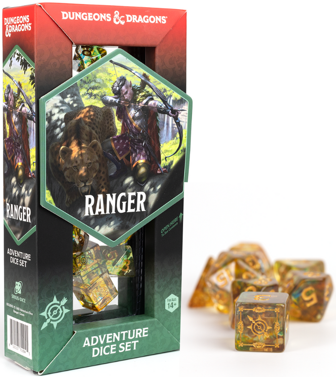 DND Adventure Dice Ranger: Green / Multi – Dice Hollow Games and Hobbies
