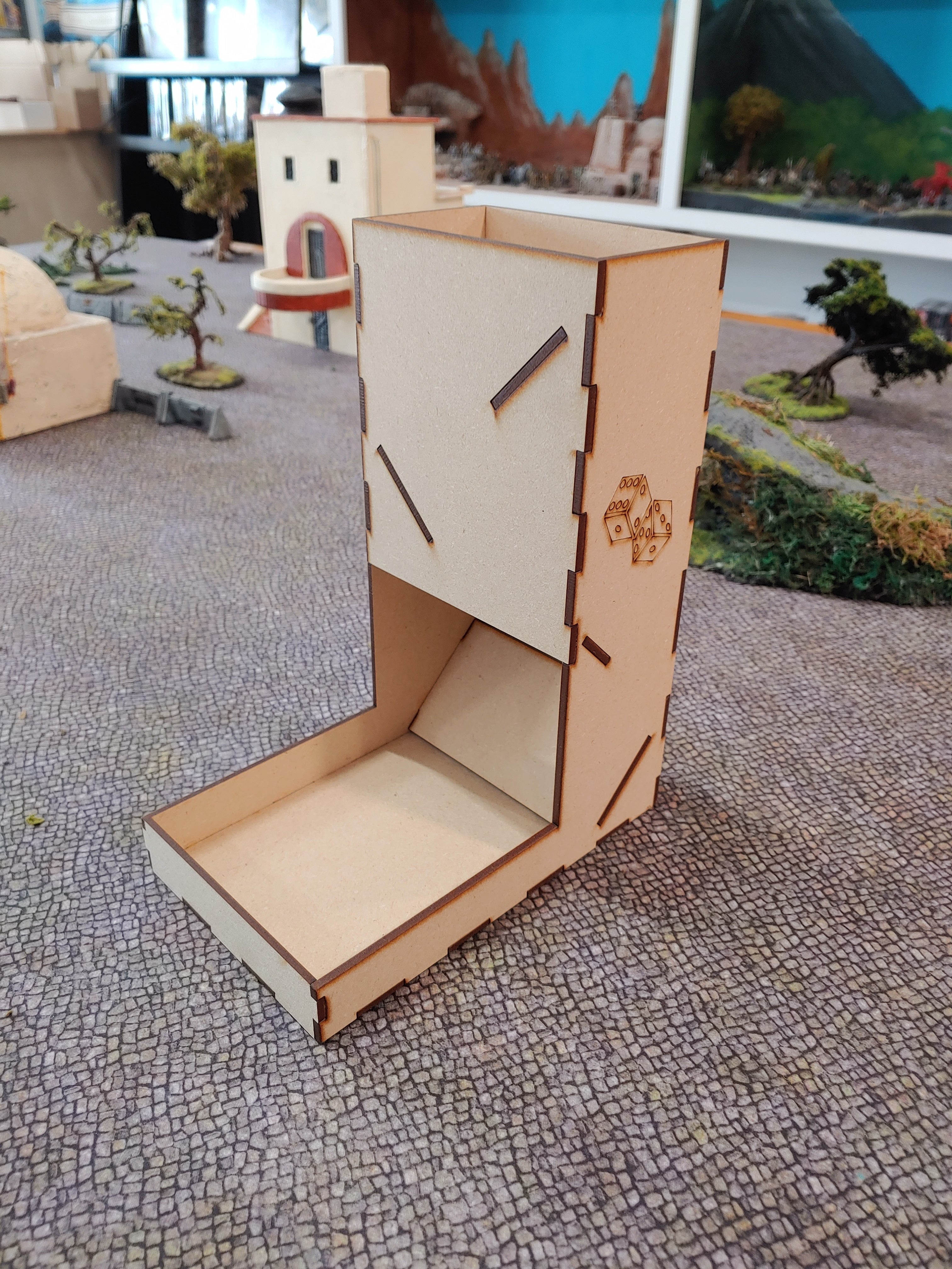 Dice Tower- MDF- Standard – Dice Hollow Games and Hobbies