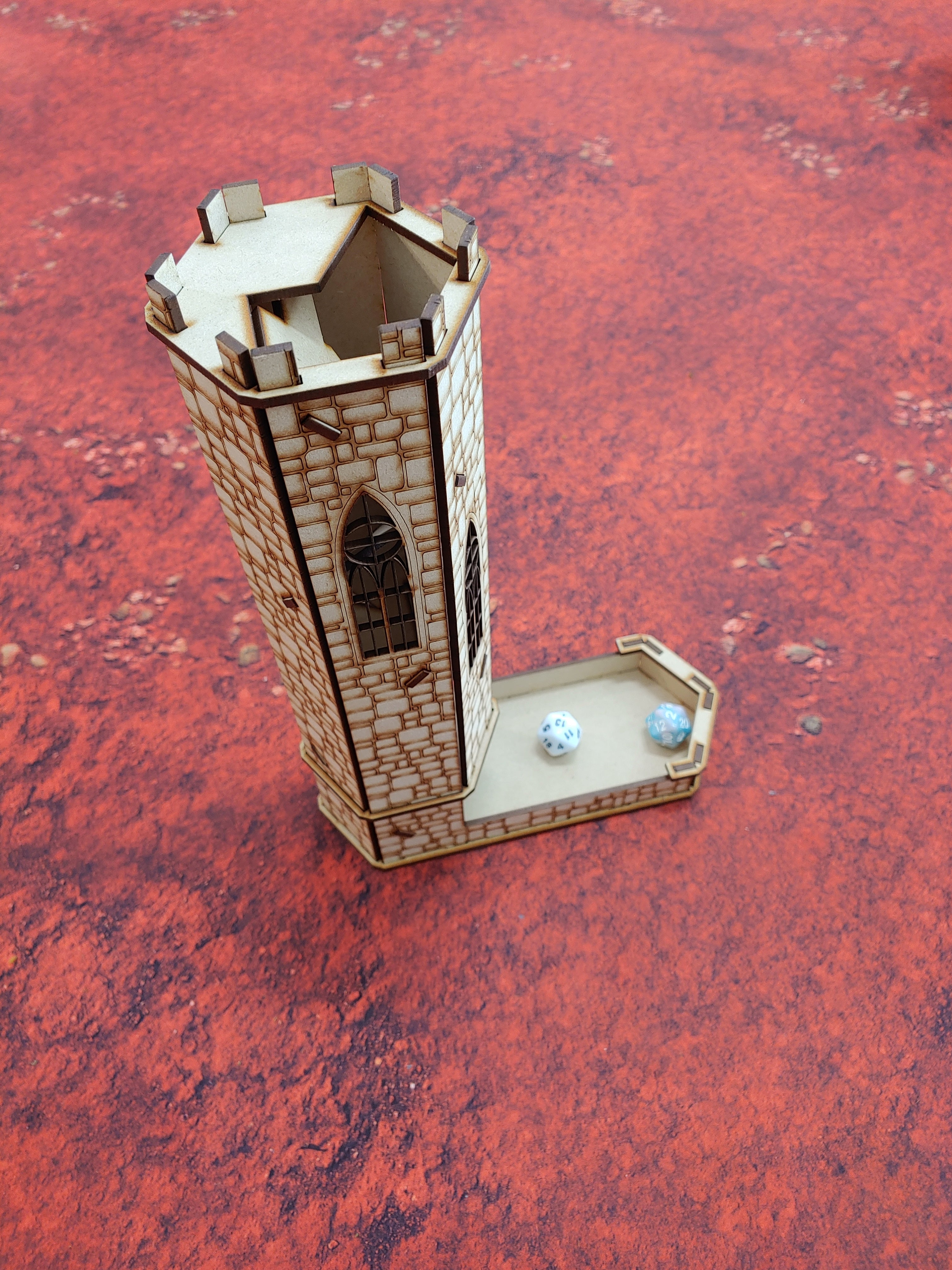 Dice Tower- MDF- The Hex Tower Deluxe – Dice Hollow Games and Hobbies