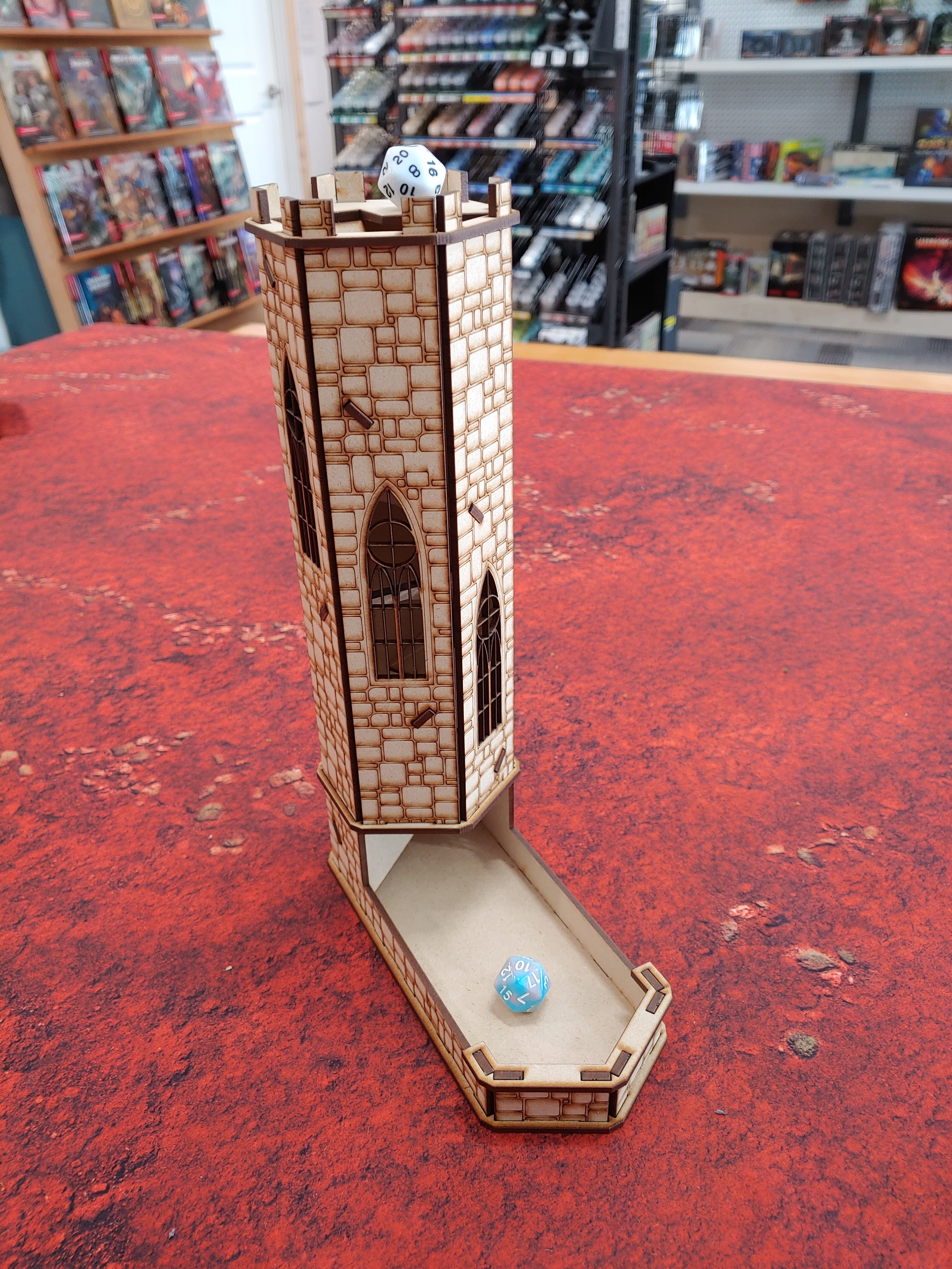 Dice Tower- MDF- The Hex Tower Deluxe – Dice Hollow Games and Hobbies