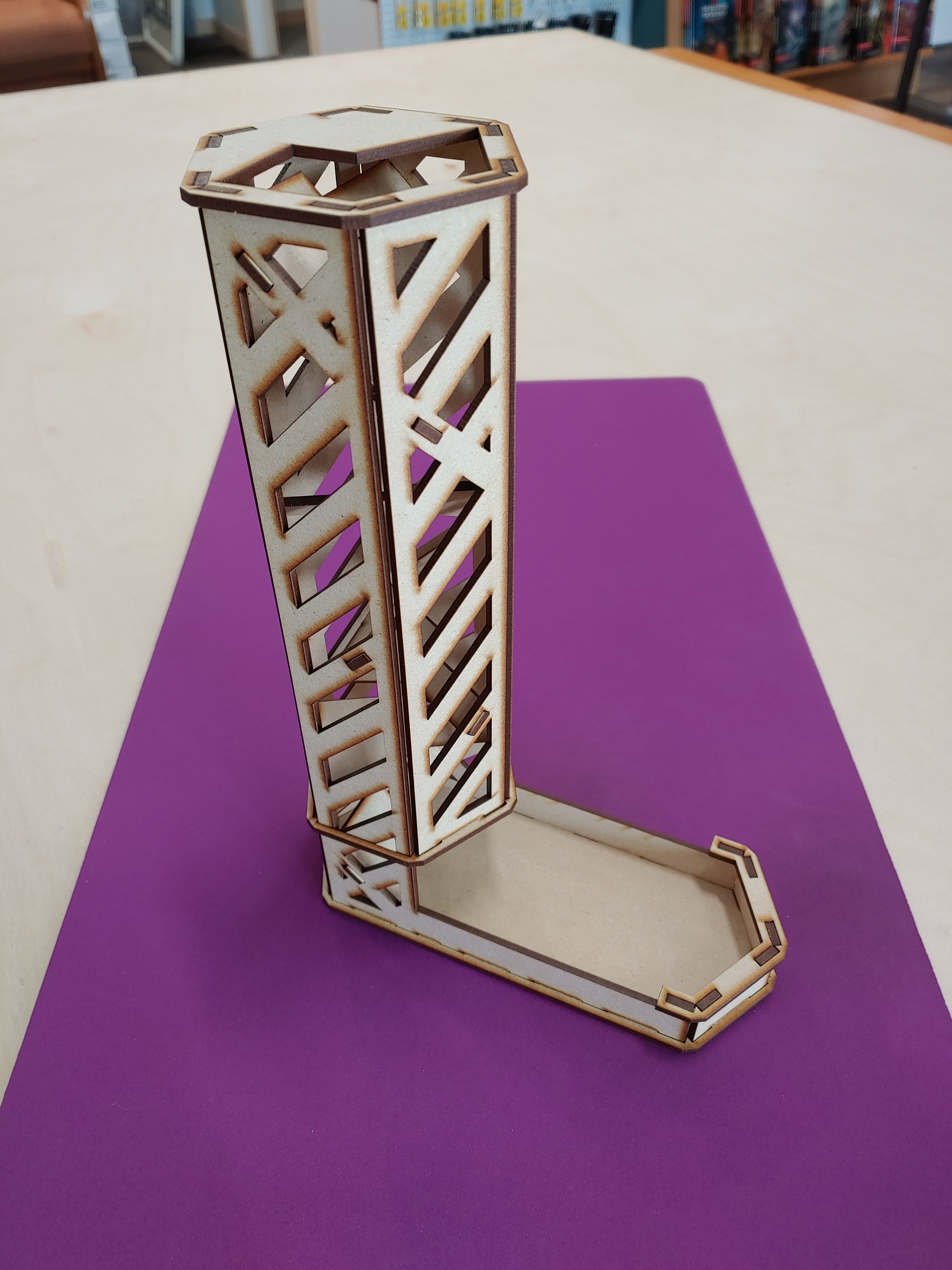 Dice Tower- MDF- The Minimalist – Dice Hollow Games and Hobbies